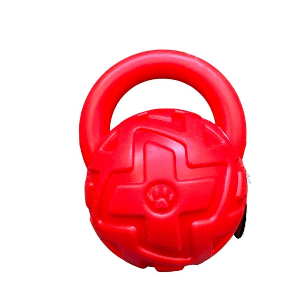 Juguete Rojo LILI pelota c/ asa — Raciones Bolt